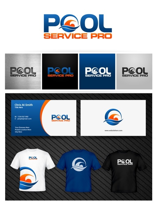 Pool Hawk Pools Digital Design - 48hourslogo