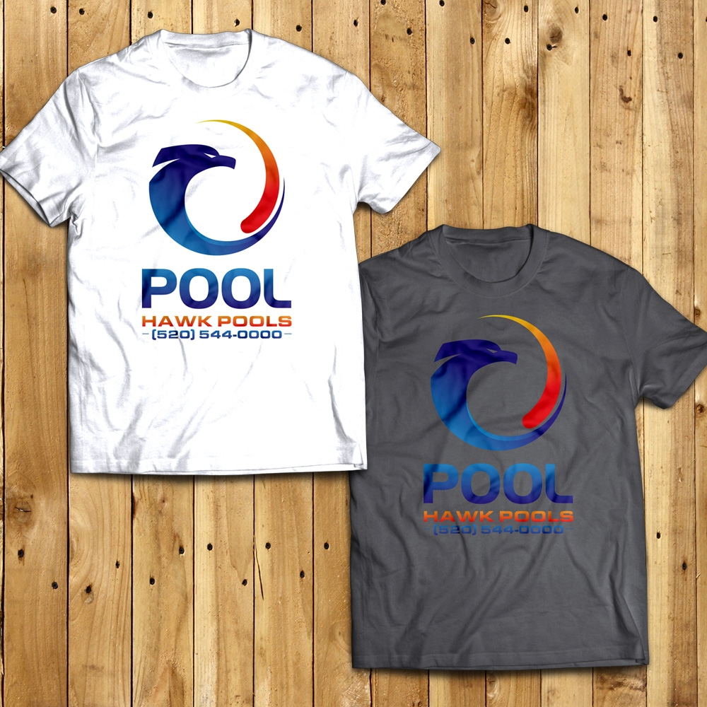 Pool Hawk Pools Digital Design - 48hourslogo