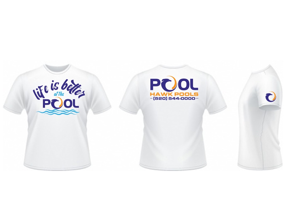 Pool Hawk Pools Digital Design - 48hourslogo