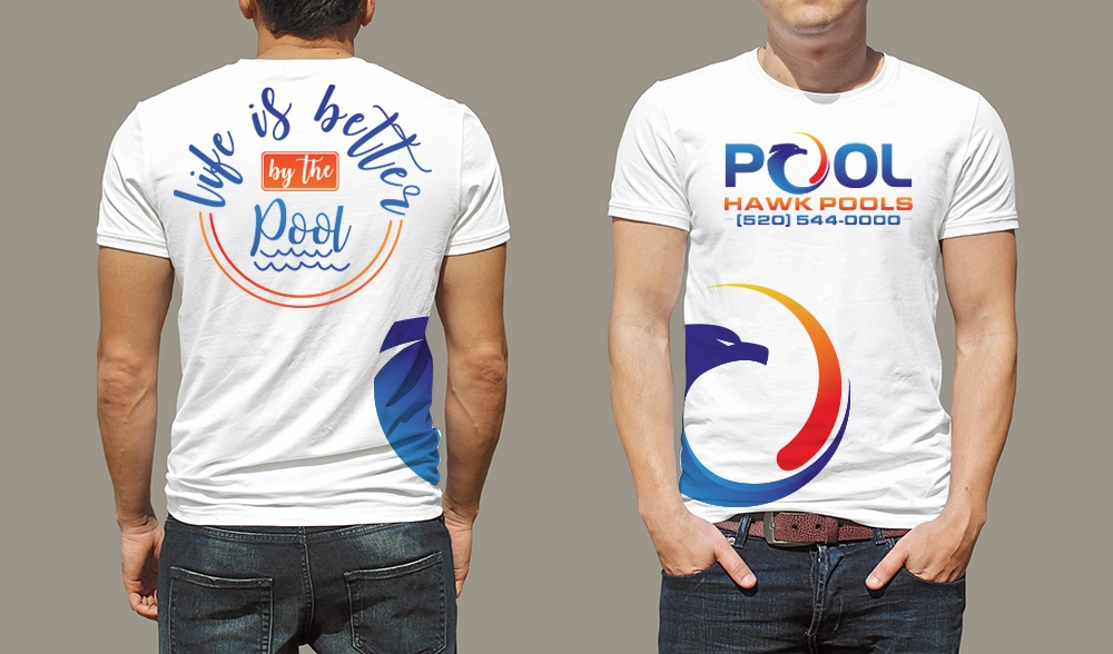 Pool Hawk Pools Digital Design - 48hourslogo