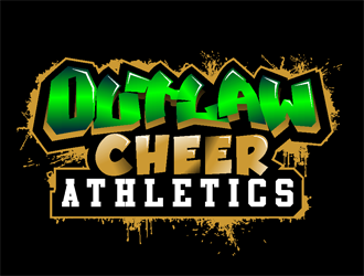 Outlaw Cheer Athletics Logo Design - 48hourslogo
