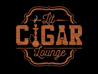 Lit Cigar Lounge Logo Design - 48hourslogo
