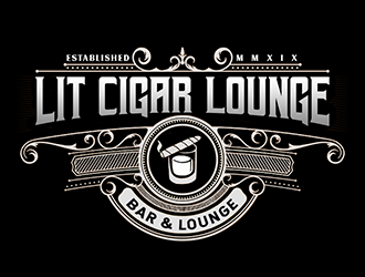 Lit Cigar Lounge Logo Design - 48hourslogo