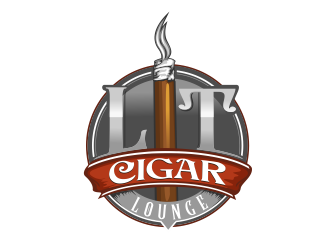 Lit Cigar Lounge logo design - 48hourslogo.com