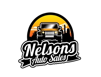 Nelsons Auto Sales Logo Design - 48hourslogo