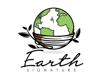 Earth Signature Logo Design - 48hourslogo