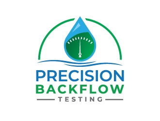 Precision Backflow Testing Logo Design - 48hourslogo