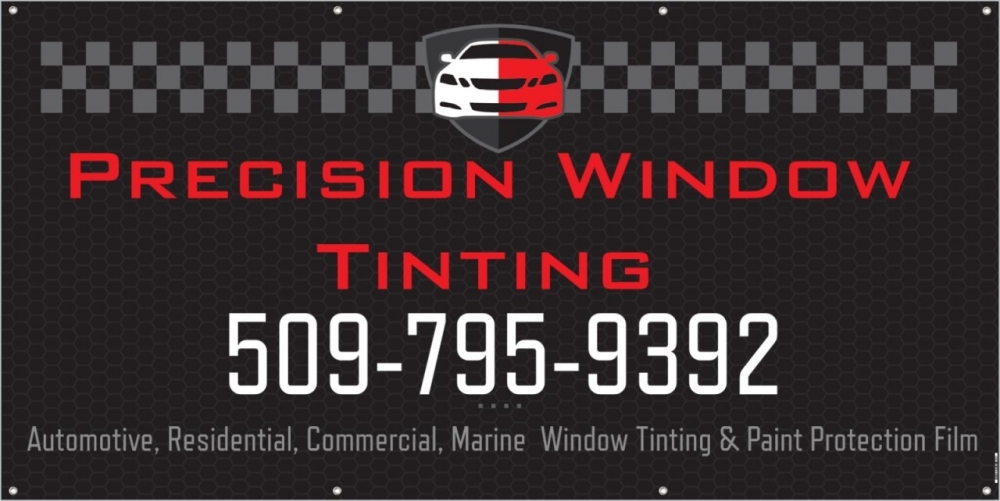 Precision Window Tinting Logo Design - 48hourslogo