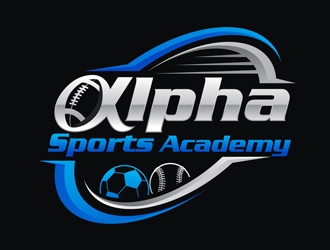 Alpha Sports Academy Logo Design - 48hourslogo