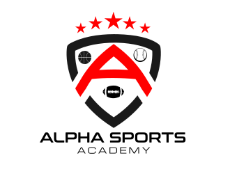 Alpha Sports Academy Logo Design - 48hourslogo