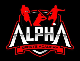 Alpha Sports Academy Logo Design - 48hourslogo