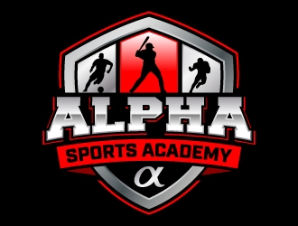 Alpha Sports Academy Logo Design - 48hourslogo
