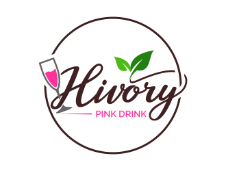 Hivory Pink Drink, Inc Logo Design - 48hourslogo