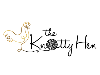 The Knotty Hen Logo Design - 48hourslogo