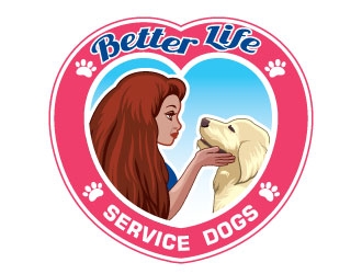 Better Life Service Dogs Logo Design - 48hourslogo