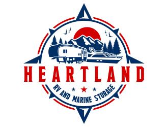 Heartland RV and Marine Storage Logo Design - 48hourslogo
