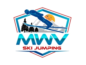 Mount Washington Valley Ski Jumping Logo Design - 48hourslogo