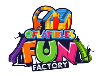 OFLATIBLES FUN FACTORY Logo Design - 48hourslogo