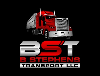 B Stephens Transport LLC Logo Design - 48hourslogo