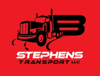 B Stephens Transport LLC Logo Design - 48hourslogo
