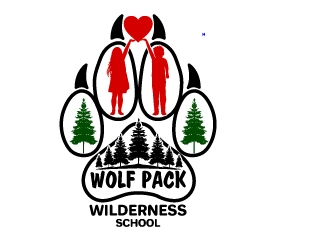 Wolf Pack Wilderness School Logo Design - 48hourslogo