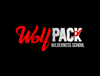 Wolf Pack Wilderness School Logo Design - 48hourslogo