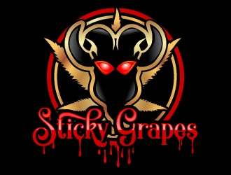Sticky Grapes Logo Design - 48hourslogo