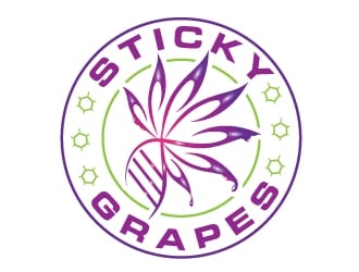 Sticky Grapes Logo Design - 48hourslogo