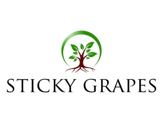 Sticky Grapes Logo Design - 48hourslogo