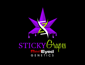 Sticky Grapes Logo Design - 48hourslogo