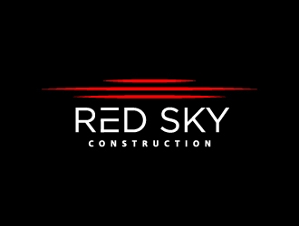 Red Sky Construction Logo Design - 48hourslogo