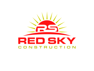 Red Sky Construction Logo Design - 48hourslogo