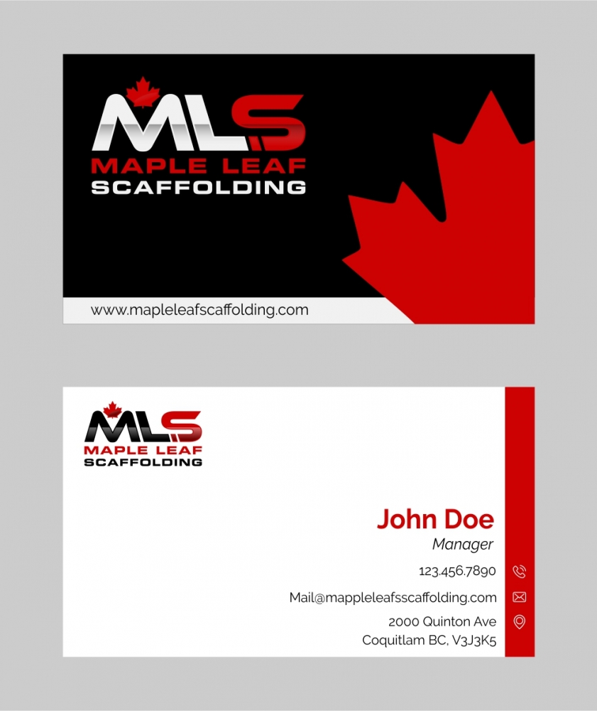 Maple Leaf Scaffolding Digital Design - 48hourslogo
