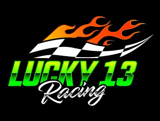 Lucky 13 Racing Logo Design - 48hourslogo