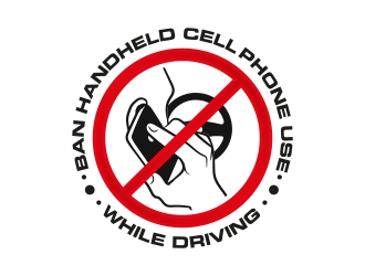 Ban Handheld Cell Phone Use While Driving Logo Design - 48hourslogo