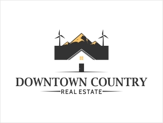 Downtown Country Real Estate Logo Design - 48hourslogo