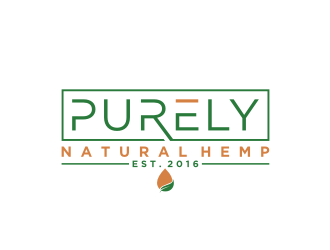 Purely Natural Hemp or CBD Logo Design - 48hourslogo