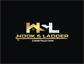 Hook & Ladder Construction Logo Design - 48hourslogo