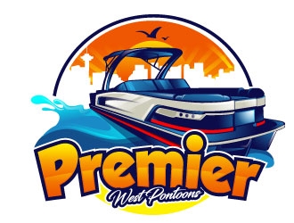 Premier West Pontoons Logo Design - 48hourslogo