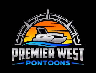 Premier West Pontoons Logo Design - 48hourslogo