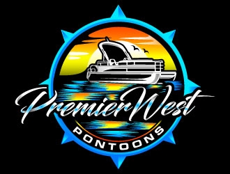 Premier West Pontoons Logo Design - 48hourslogo