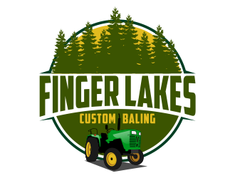 Finger Lakes Custom Baling Logo Design - 48hourslogo