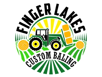 Finger Lakes Custom Baling Logo Design - 48hourslogo