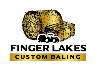 Finger Lakes Custom Baling Logo Design - 48hourslogo