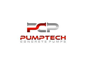 PUMPTECH CONCRETE PUMPS Logo Design - 48hourslogo