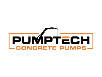 PUMPTECH CONCRETE PUMPS Logo Design - 48hourslogo