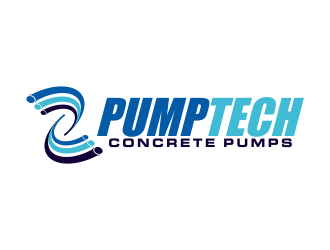 PUMPTECH CONCRETE PUMPS Logo Design - 48hourslogo