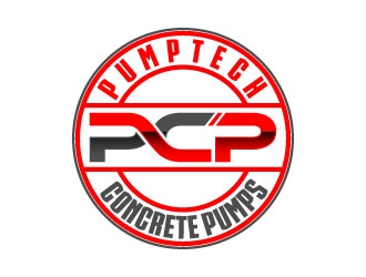 PUMPTECH CONCRETE PUMPS Logo Design - 48hourslogo