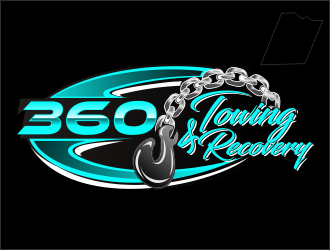 360 TOWING & RECOVERY Logo Design - 48hourslogo