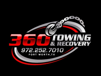360 TOWING & RECOVERY Logo Design - 48hourslogo
